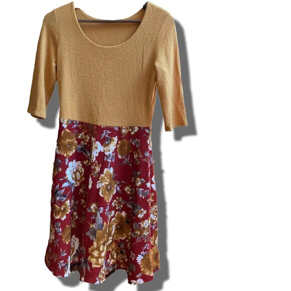 Gilli | Dresses | Gilli Modcloth 34 Sleeve Dress Size Medium Mustard ...